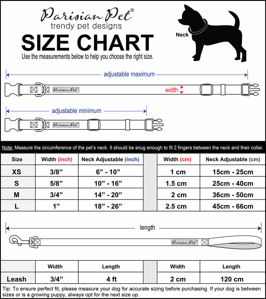 Pet Sizing & Measurements Guide | Find the Perfect Fit – Parisian Pet